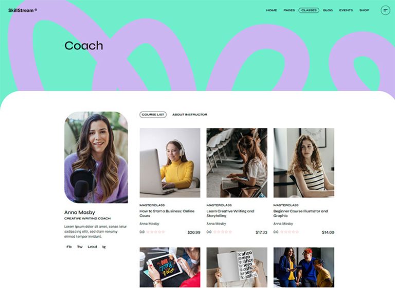 Landing – SkillStream