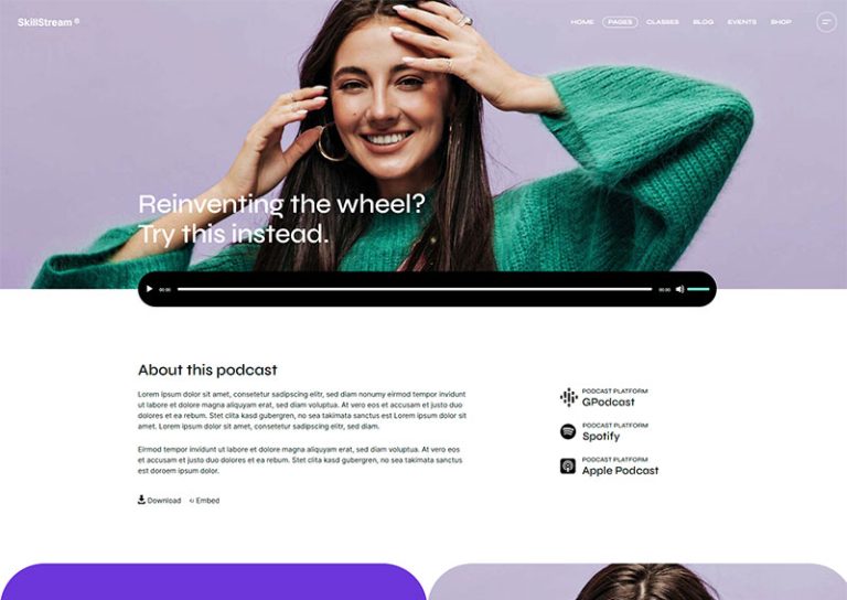 Landing – SkillStream