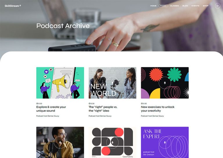 Landing – SkillStream