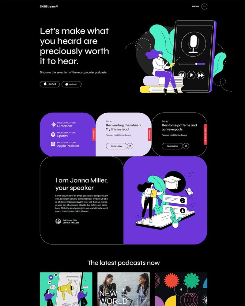 Landing – SkillStream